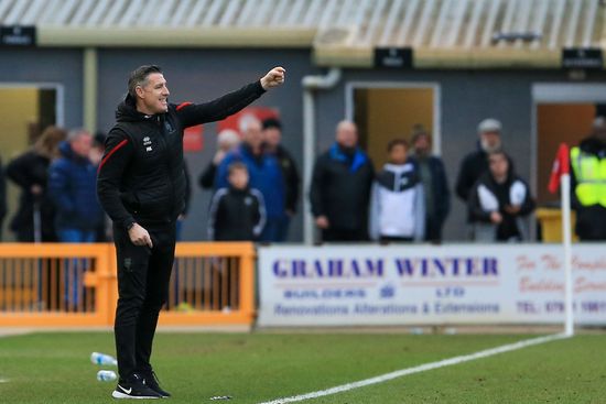Mark Kennedy Manager Lincoln City Gestures Editorial Stock Photo ...