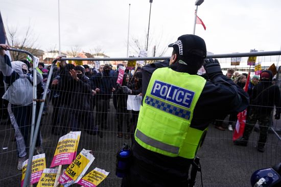 Manvers Uk Riot Police Clash Antifa Editorial Stock Photo - Stock Image ...
