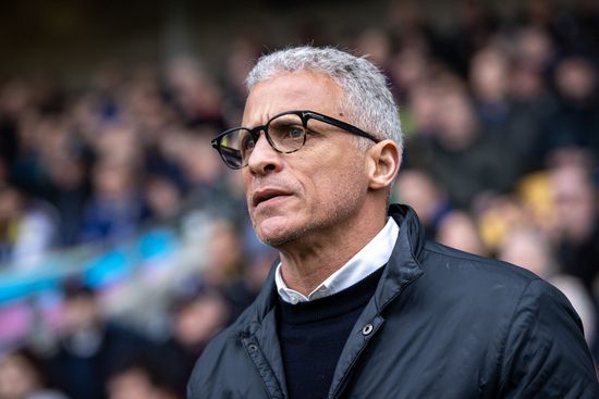 Hartlepool United Manager Keith Curle During Editorial Stock Photo ...