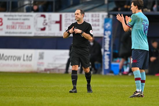 Referee Jeremy Simpson During Efl Sky Editorial Stock Photo - Stock ...
