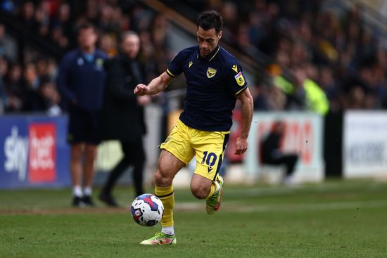 Oxford United Forward Sam Baldock 10 Editorial Stock Photo - Stock ...