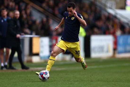 Oxford United Forward Sam Baldock 10 Editorial Stock Photo - Stock ...