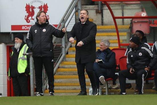 Crawley Town Manager Scott Lindsey During Editorial Stock Photo - Stock ...