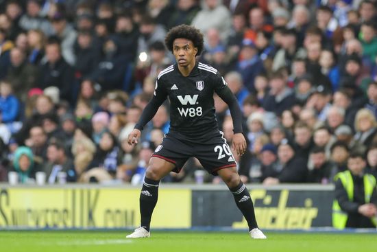 Fulham Midfielder Willian 20 During Premier Editorial Stock Photo ...