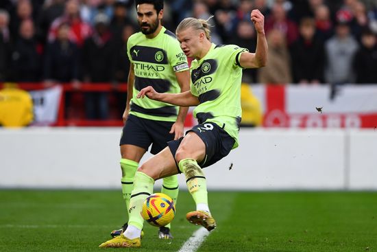 Erling Haaland Manchester City Action During Editorial Stock Photo ...