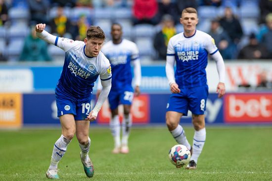 Callum Lang 19 Wigan Athletic During Editorial Stock Photo - Stock ...