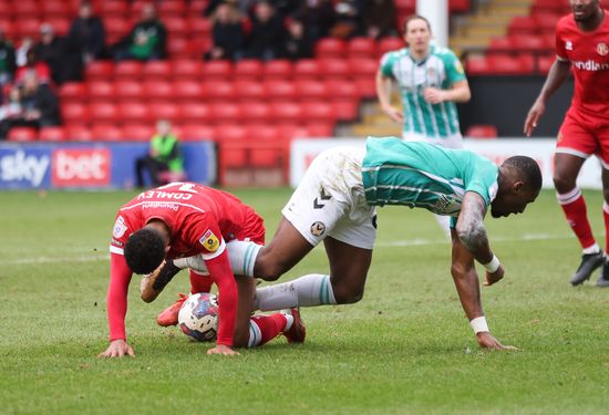 Omar Bogle Newport County Tangles Brandon Editorial Stock Photo - Stock ...