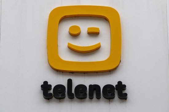 Illustration Picture Shows Logo Telenet Nieuwstraat Editorial Stock ...