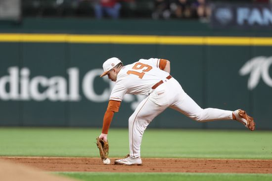 Texas Infielder Mitchell Daly 19 Works Editorial Stock Photo - Stock ...