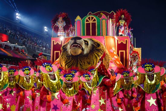 Float Participants Carnival Parade Sambadrome Rio Editorial Stock Photo ...