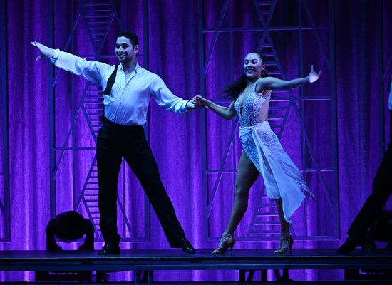 Alan Bersten Alexis Warr Perform During Editorial Stock Photo - Stock ...