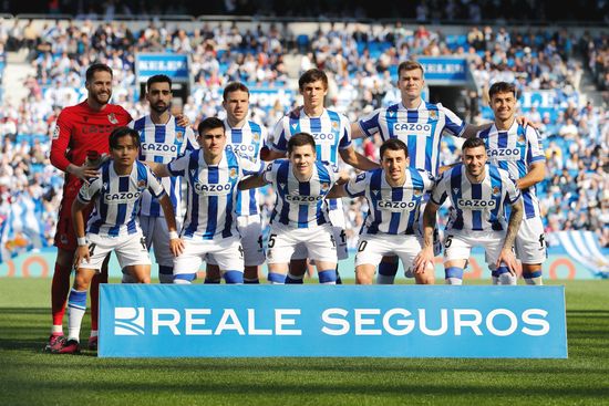 Real Sociedad Team Group Lineup Sociedad Editorial Stock Photo - Stock ...
