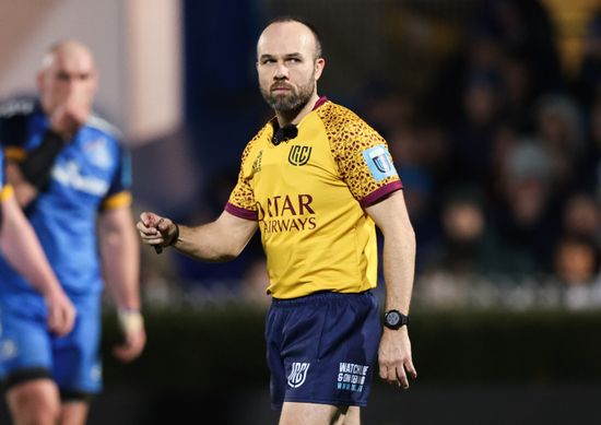 Leinster Vs Dragons Referee Mike Adamson Editorial Stock Photo - Stock ...