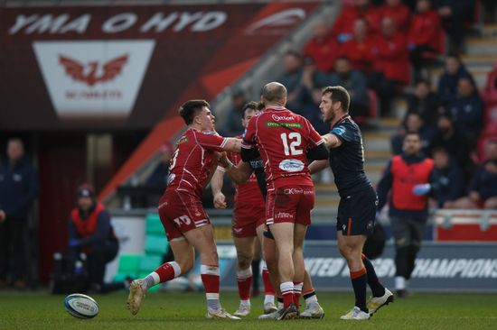 Joe Roberts Scarlets L Mark Bennett Editorial Stock Photo - Stock Image ...