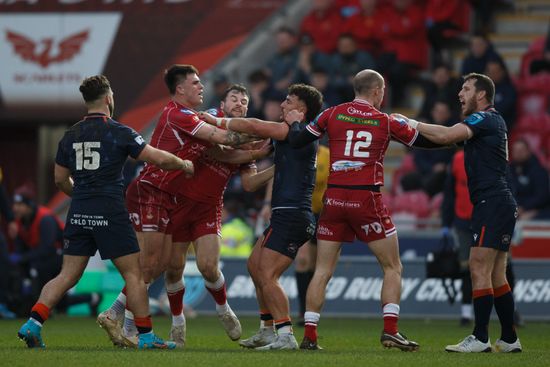 Joe Roberts Scarlets Damien Hoyland Edinburgh Editorial Stock Photo ...