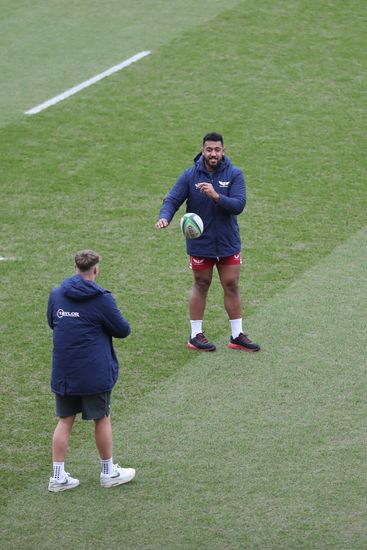 Ben Williams Carwyn Tuipulotu Scarlets Warm Editorial Stock Photo ...