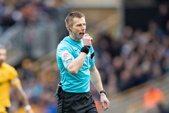 Referee Michael Salisbury During Premier League Editorial Stock Photo ...