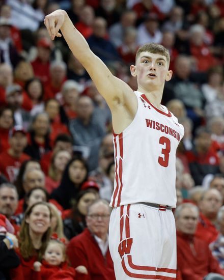 Wisconsin Badgers Guard Connor Essegian 3 Editorial Stock Photo - Stock ...
