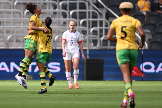 Kameron Simmonds L Jamaica Celebrates After Editorial Stock Photo ...