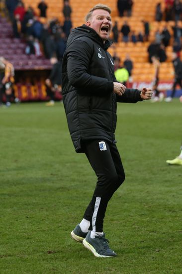Barrow Manager Pete Wild Celebrates Their Editorial Stock Photo - Stock ...