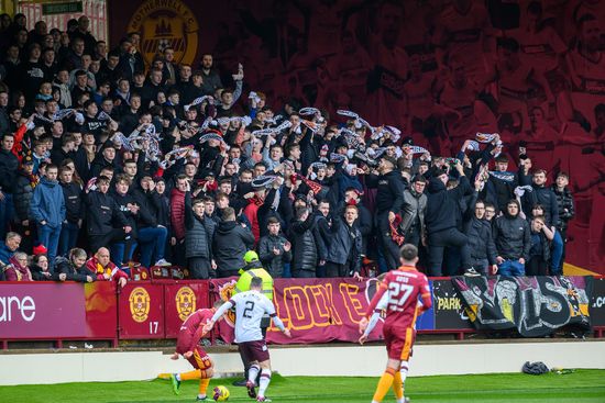 Motherwell Fans During Cinch Scottish Premiership Editorial Stock Photo ...
