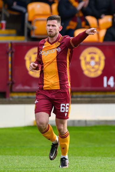 Calum Butcher Motherwell During Cinch Scottish Editorial Stock Photo ...