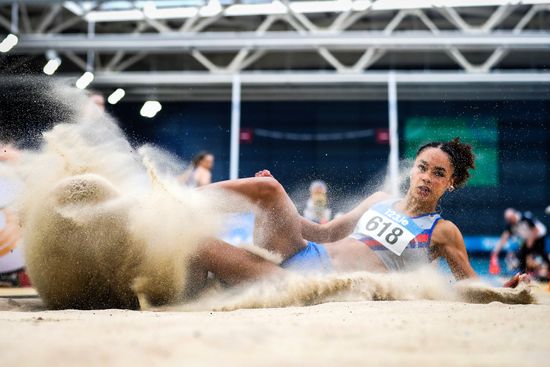 Womens Long Jump Final Elizabeth Ndudi Editorial Stock Photo - Stock ...