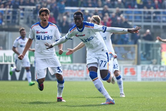 Lecces Assan Ceesay C Celebrates After Editorial Stock Photo - Stock ...