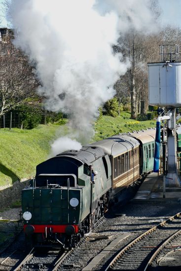 34070 Manston Steam Train Manston Last Editorial Stock Photo - Stock ...