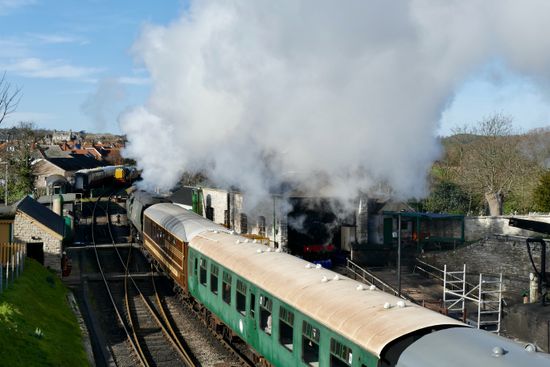 34070 Manston Steam Train Manston Last Editorial Stock Photo - Stock ...