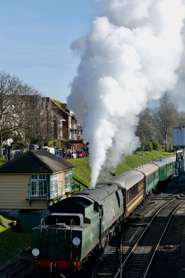 34070 Manston Steam Train Manston Last Editorial Stock Photo - Stock ...