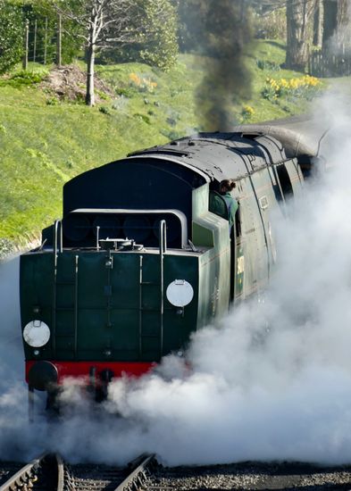 34070 Manston Steam Train Manston Last Editorial Stock Photo - Stock ...