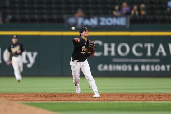 Davis Diaz 11 Vanderbilt Infielder Makes Editorial Stock Photo - Stock ...