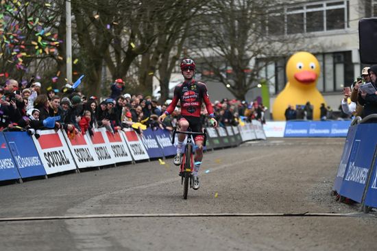 Eli Iserbyt Celebrates He Crosses Finish Editorial Stock Photo - Stock ...