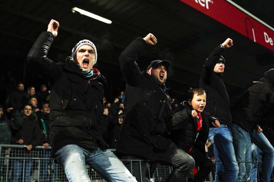 Rotterdam Nec Supporters During Dutch Premier Editorial Stock Photo ...