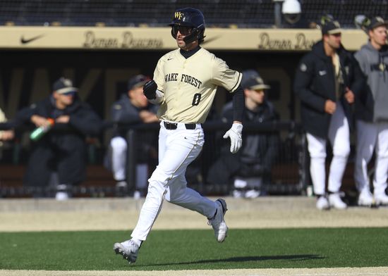 Wake Forest University Junior Lucas Costello Editorial Stock Photo ...
