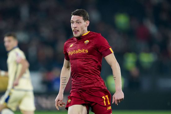 Andrea Belotti Roma Looks On During Editorial Stock Photo - Stock Image ...