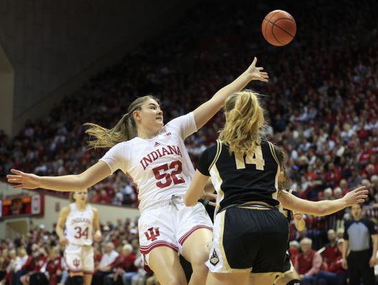 Indiana Hoosiers Forward Lilly Meister 52 Editorial Stock Photo - Stock ...