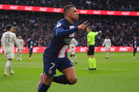 Psgs Forward Kylian Mbappe Celebrates After Editorial Stock Photo ...