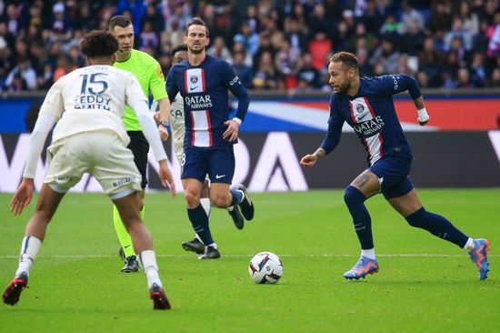 Psgs Brazilian Forward Neymar Jr Controls Editorial Stock Photo - Stock ...