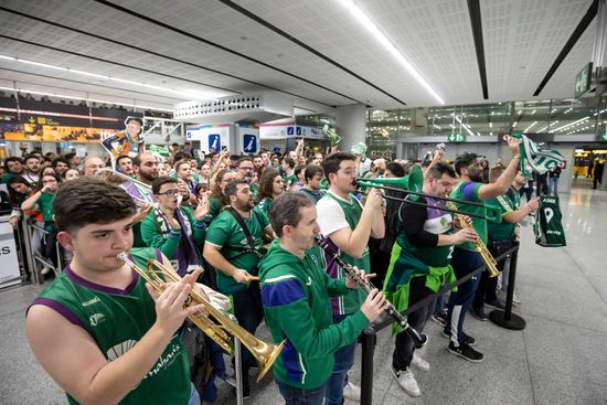 Unicaja Malaga Fans Celebrate Copa Del Editorial Stock Photo - Stock ...