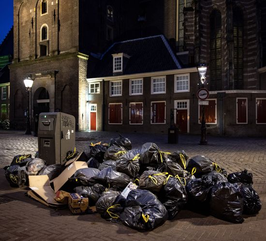 Amsterdam Waste On Streets Center Amsterdam Editorial Stock Photo ...