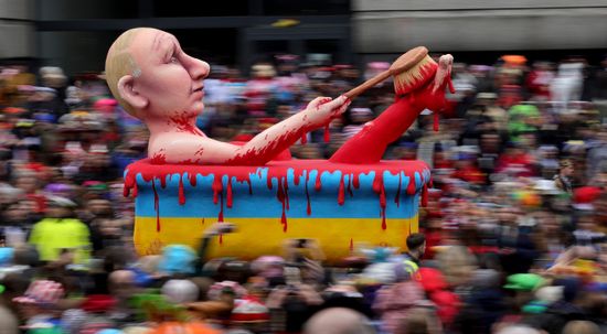 Carnival Float Depicting Russian President Vladimir Editorial Stock ...