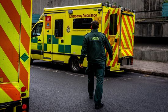 Ambulances Lined Outside Ambulance Station Waterloo Editorial Stock ...