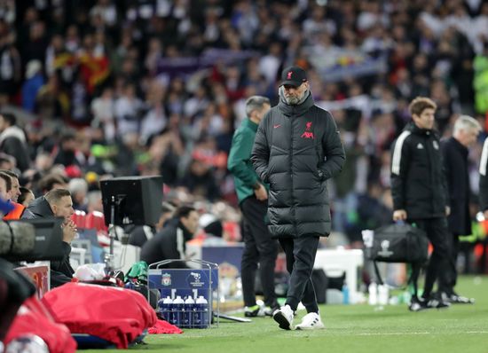 Liverpool Manager Jurgen Klopp Looks Dejected Editorial Stock Photo ...