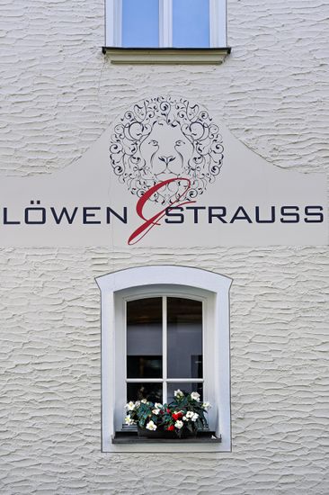 Facade Window Logo Loewen Und Strauss Editorial Stock Photo - Stock ...