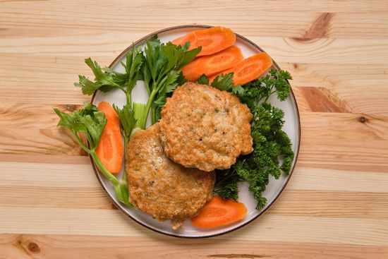Fried Beef Cutlet Breading Fresh Carrot Editorial Stock Photo - Stock ...