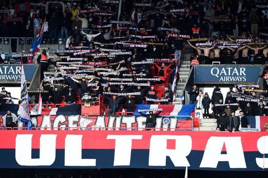 Ultras Psg Fans French L1 Soccer Editorial Stock Photo - Stock Image ...