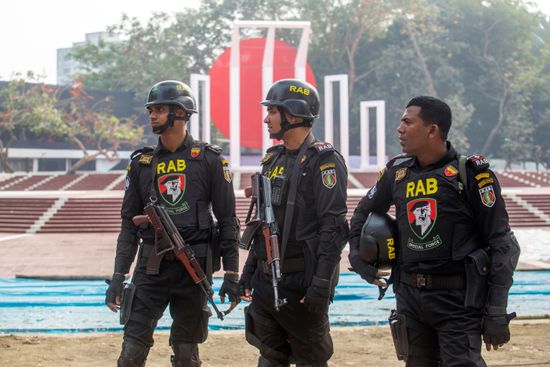 Rapid Action Battalion Rab Members Stand Editorial Stock Photo - Stock ...