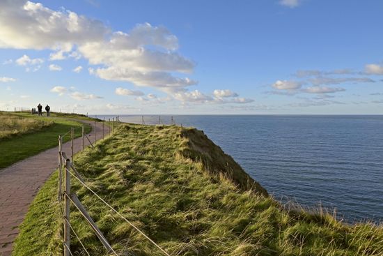 Cliff Edge Path Next Cliff Edge Editorial Stock Photo - Stock Image ...